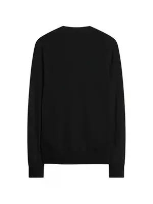 Play Comme Des Garcon Logo-patch V-neck Cardigan - Black