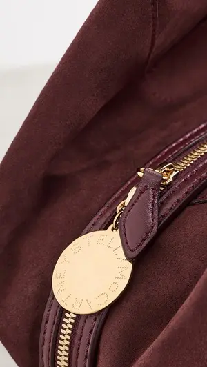 Stella McCartney Appaloosa Small Vegan Suede Bucket Bag - Burgundy