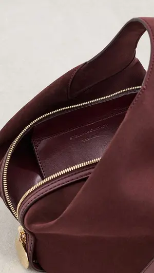 Stella McCartney Appaloosa Small Vegan Suede Bucket Bag - Burgundy