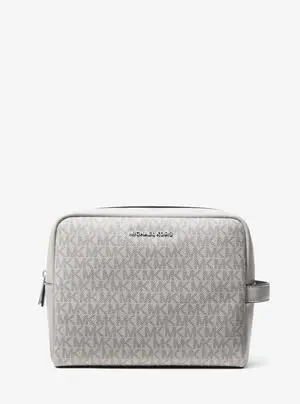 Michael Kors Hudson Signature Logo Travel Kit In By - Silver