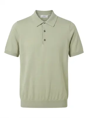 GARNET Classic-fit Cotton Polo Shirt - Mint