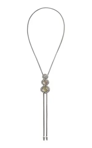 BOLOLA The Merriam In With Gold Rutilated Quartz - Silver