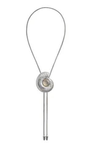BOLOLA The Delphine In With Gold Rutilated Quartz - Silver
