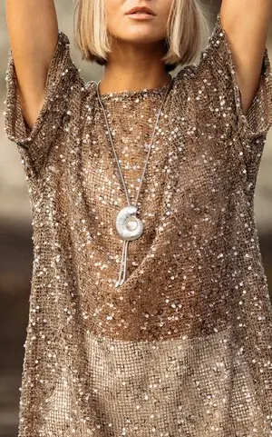 BOLOLA The Delphine In With Gold Rutilated Quartz