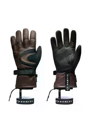 Oakley Timberline Logo-tape Leather Gloves