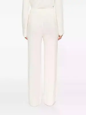 Ermanno Scervino Pointelle-knit Wide-leg Trousers