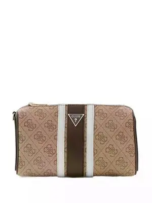 Guess Noelle Ii Logo-print Pouch - Neutrals