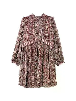 BA&SH Dune Paisley-print Shift Mini Dress