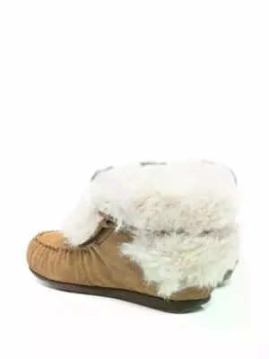 LOW CLASSIC Shearling-trim Moccasin Boots