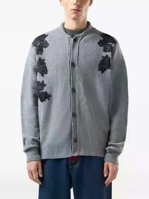 Gcds Floral-embroidered Cardigan