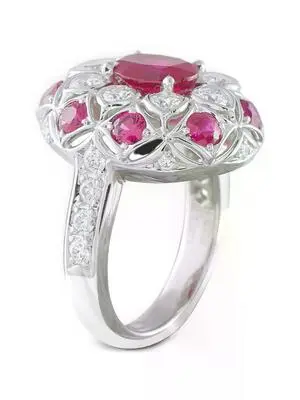 LB EXCLUSIVE Embellished Ruby And Diamond Ring