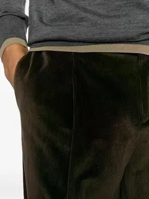 BAGNOLI SARTORIA NAPOLI Pleated Corduroy Trousers