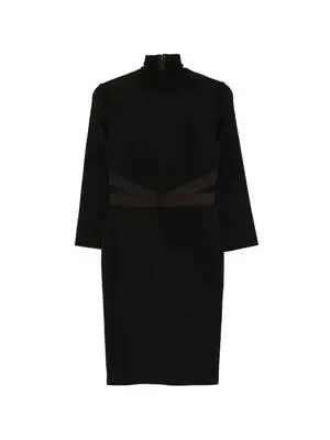 Givenchy 2010s Panelled High-neck Dress