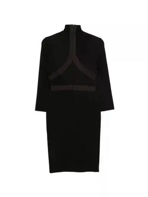 Givenchy 2010s Panelled High-neck Dress
