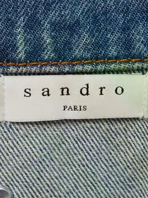 Sandro Embellished Denim Jacket