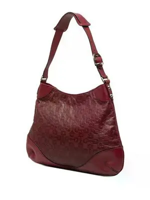 Gucci 2000-2015 Horsebit Embossed Calfskin Hobo Bag