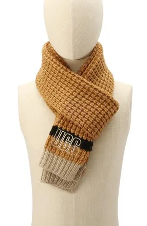 UGG Waffle Stripe Scarf - Chestnut Multi