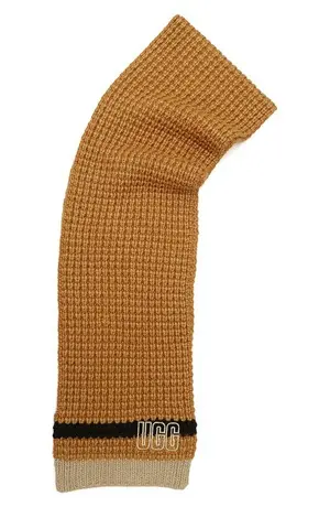 UGG Waffle Stripe Scarf - Chestnut Multi