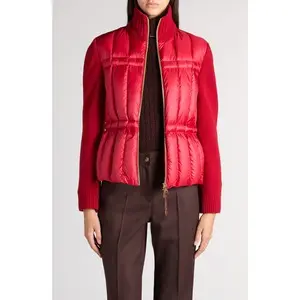 Moncler Mixed Media Wool & Cashmere Cardigan