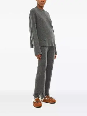 Alanui Ribbed-trim Crew-neck Sweater