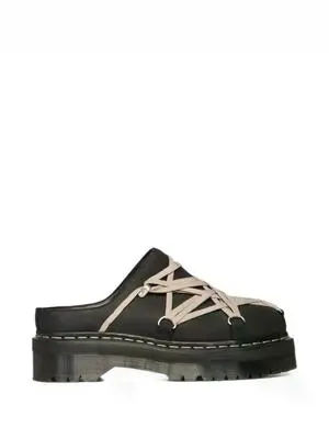Rick Owens Dr. Martens Quad Sole Megalace Mules - Black