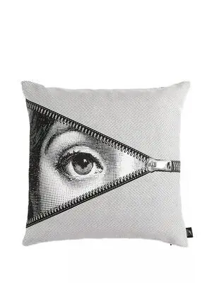 FORNASETTI Theme And Variations Zip-print Cushion
