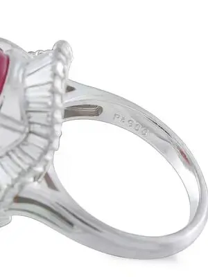LB EXCLUSIVE Embellished Oval Ruby Ring