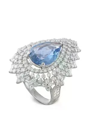LB EXCLUSIVE Embellished Center Sapphire Ring
