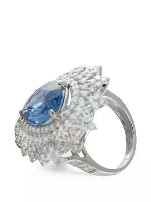 LB EXCLUSIVE Embellished Center Sapphire Ring