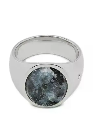Tom Wood Oval Larvikite Rings