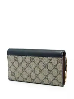 Gucci 2000-2015 Gg Supreme Padlock Wallet On Chain Shoulder Bag