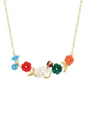 L'ATELIER NAWBAR Noahs Full Garden 18k Yellow Gold -stone Necklace - Multi