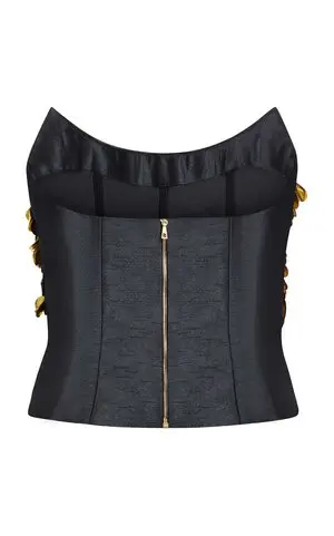 MARKARIAN Lily Sequined Draped Top