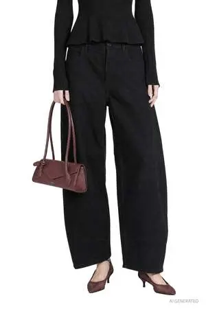 Alaïa Round Denim Jeans