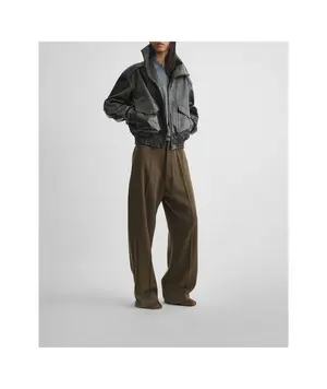 Phoebe Philo Pilot Leather Jacket - Black