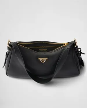 Prada Aimee Medium Leather Shoulder Bag