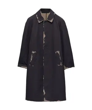 Prada Bonded Devore Cotton Coat