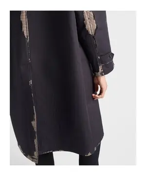 Prada Bonded Devore Cotton Coat
