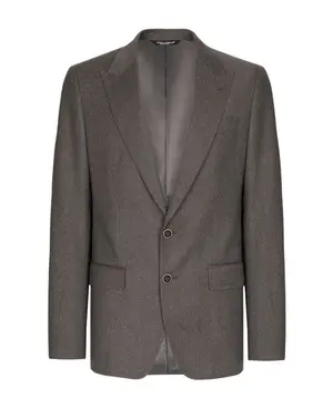 Dolce & Gabbana Dolce Gabbana Single-breasted Flannel Sicilia-fit Jacket