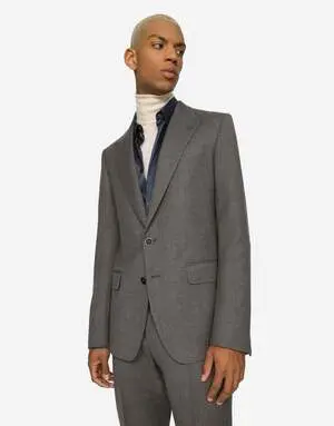 Dolce & Gabbana Dolce Gabbana Single-breasted Flannel Sicilia-fit Jacket