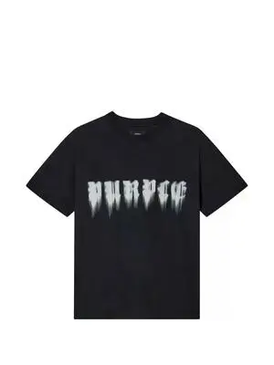 PURPLE BRAND Logo-print T-shirt - Black