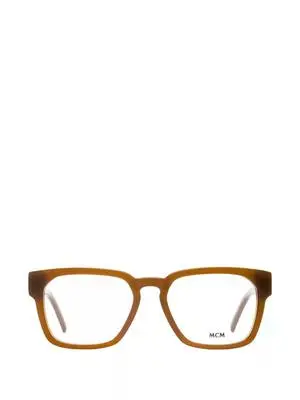 Mcm Visetos Square-frame Glasses - Brown
