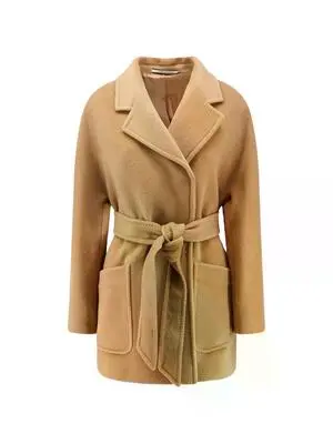 Tagliatore Denise Belted Notch-lapel Coat - Neutrals