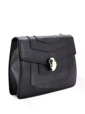 BVLGARI Serpenti Forever Square Leather Medium Shoulder Bag