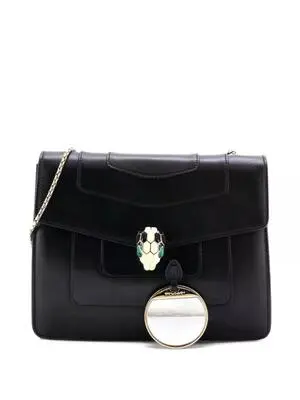 BVLGARI Serpenti Forever Square Leather Medium Shoulder Bag
