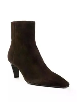 Premiata Pointed-toe Suede Ankle Boots - Brown
