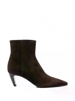 Premiata Pointed-toe Suede Ankle Boots - Brown
