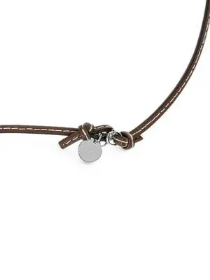 Marni Crystal-embellished Leaf-pendant Necklace