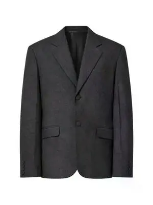 Plan C Single-breasted Blazer - Grey