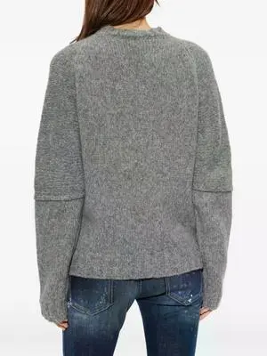 Dsquared2 Logo-patch Ribbed-knit Sweater